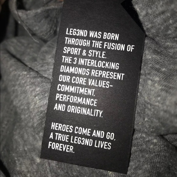 Leg3Nd | Shirts | Leg3nd Mens Heather Grey Active Tshirt | Poshmark